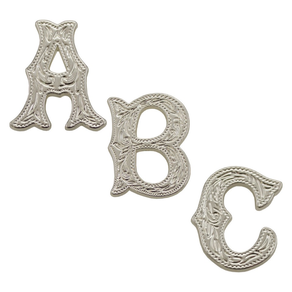 Springfield Leather Company 3/4" Sterling Silver Alphabet Letter Concho ...