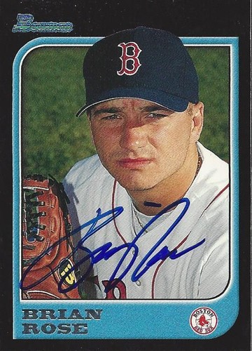 Brian Rose Boston Red Sox 1997 Bowman Signed Card | eBay