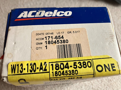 AC-Delco 171-654, GM 18045380 disc brake pad kit | eBay