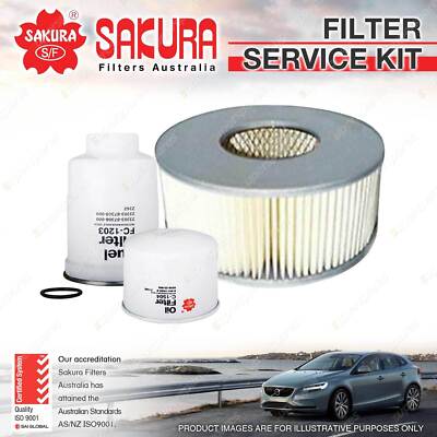 Sakura Oil Air Fuel Filter Service Kit for Mazda B2200 Bravo UDY02 S2 2 ...