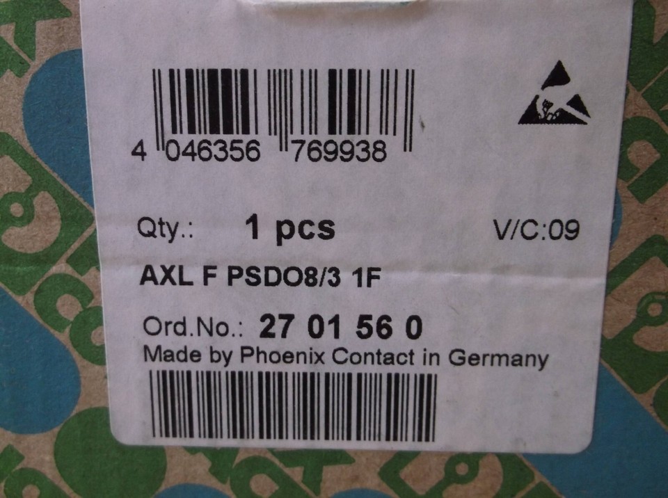 Axl F Psdo8/3 1f Phoenix Contact Neuf en Boîte Profisafe Safety Module ...