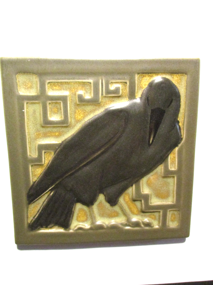 Rookwood Whitman Rook 6x6 Tile Faience-Hand Painted Right Face | eBay