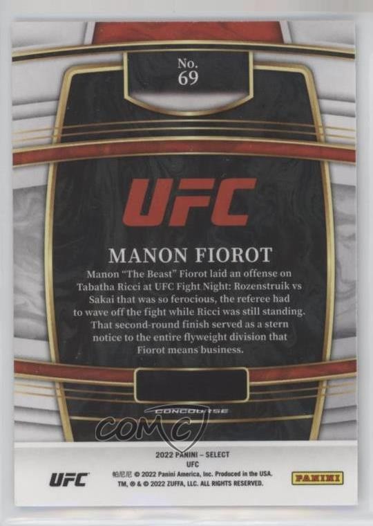 2022 Panini Select UFC Concourse Manon Fiorot #69 Rookie RC | eBay