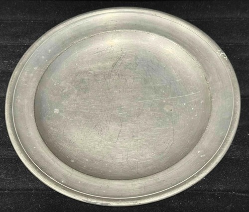 Antique Pewter Plate, 7 1/2" Dia., American or English, c. 19th Century ...