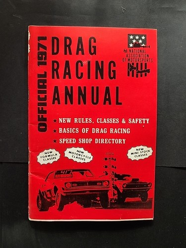 1971 Drag Racing Annual Rulebook And Basic Drag Race Info - NEAT LITTLE ...