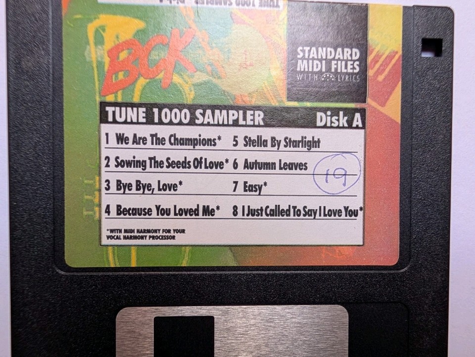 General Midi Song Files Floppy Disk - TUNE 1000 Sampler Disk A | eBay UK