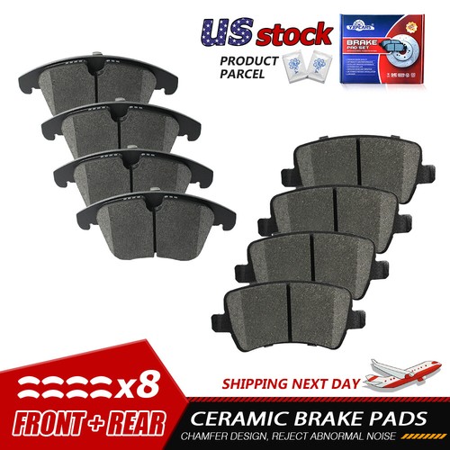 Front & Rear Ceramic Brake Pads for Land Rover LR2 Range Rover Evoque ...