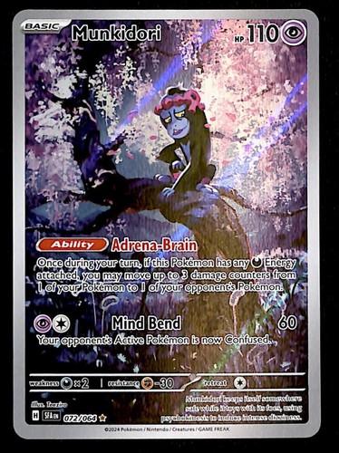 Munkidori Illustration Rare Shrouded Fable 072/064, NM Pokemon Card | eBay