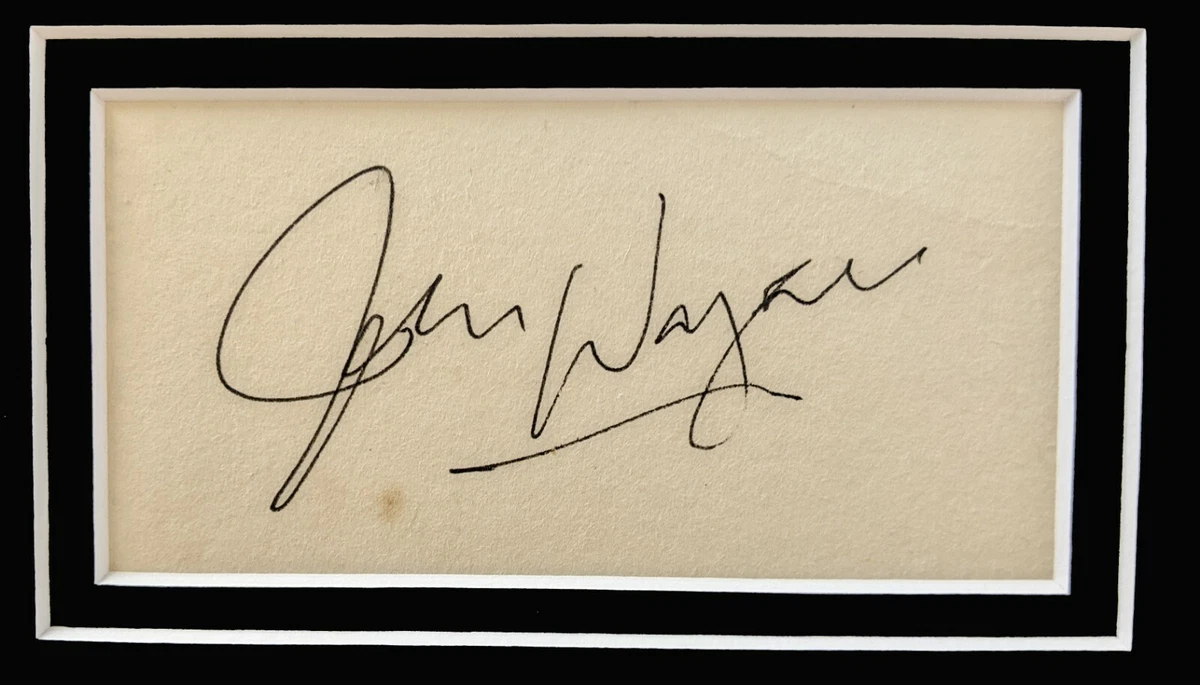 John Wayne Signature