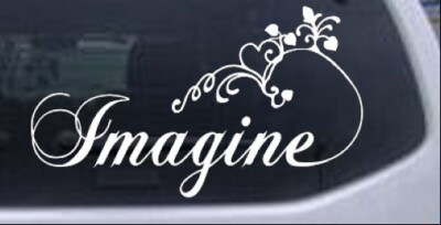 Imagine Car or Truck Window Laptop Decal Sticker 12X7.0 | eBay