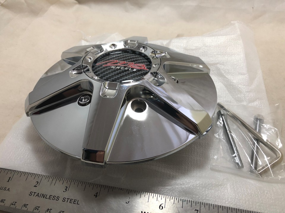 MB Motorsports Wheels CHROME Wheel TKO Rim Hub Cover Center 6x114.3 Cap ...
