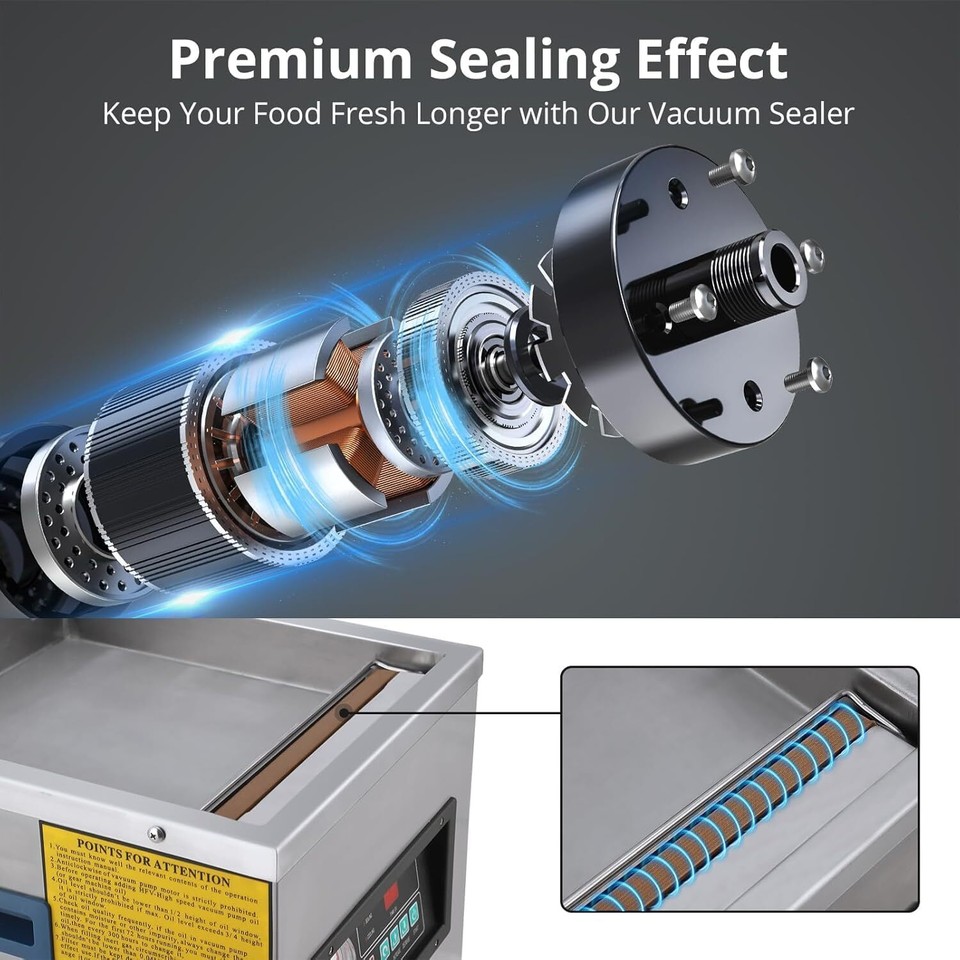 Chamber Vacuum Sealer Machine DZ-260A Commercial Vacuum Sealing Machine ...