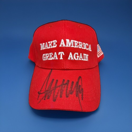 PRESIDENT DONALD TRUMP SIGNED MAKE AMERICA GREAT AGAIN HAT JSA COA ...