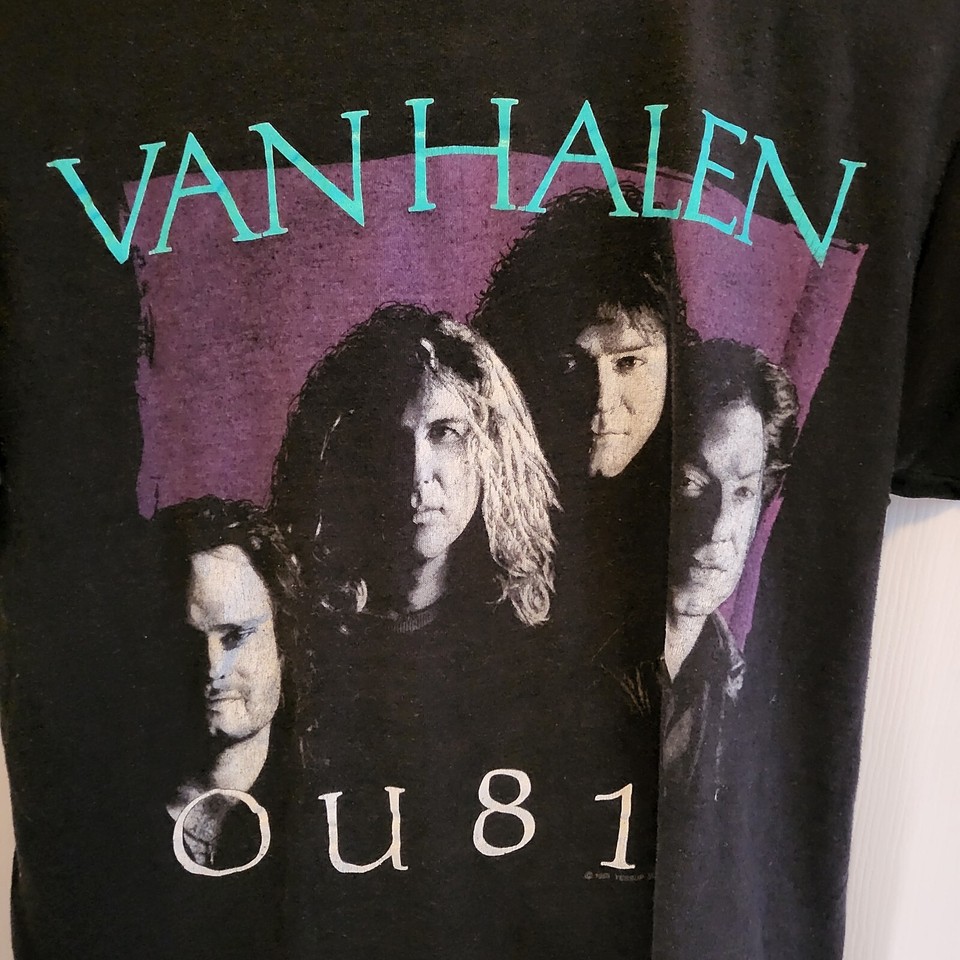 Rare, AUTHENTIC 1988 Vintage Van Halen OU812 Concert Tour T-shirt ...