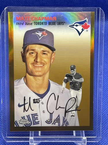 2023 Topps Chrome Platinum Matt Chapman Gold Refractor /50 #313 | eBay