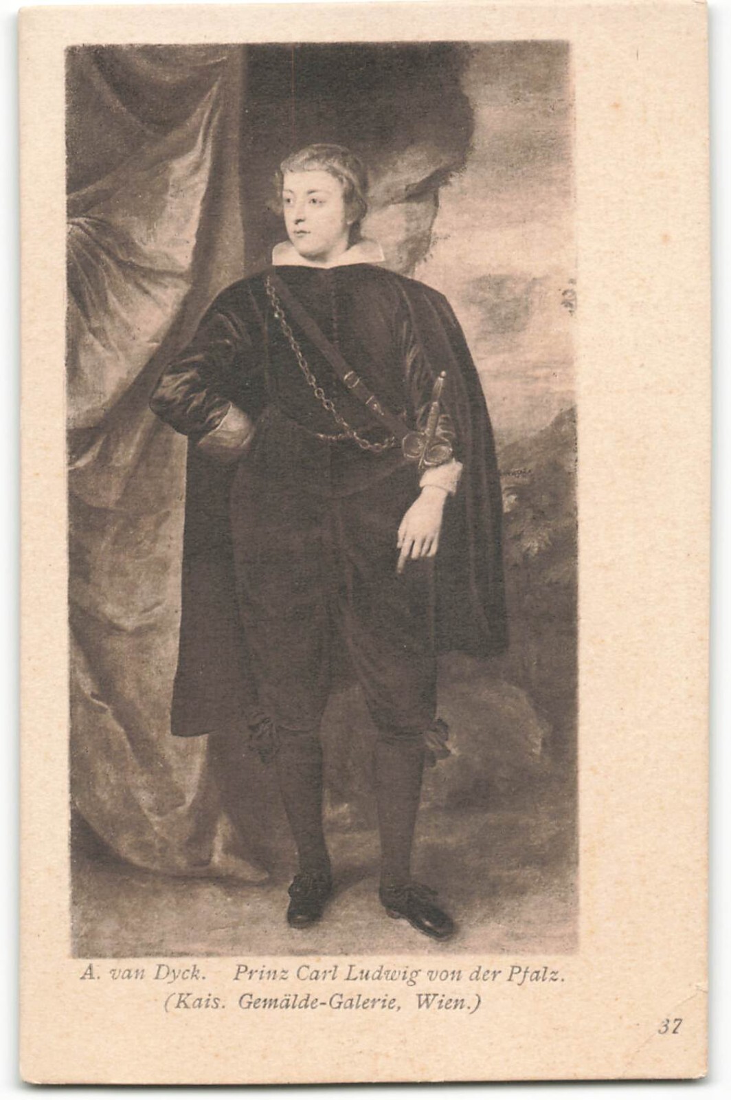 Postcard Anton Van Dyck. Prinz Carl Ludwig von der Pfalz VTG ME4. | eBay