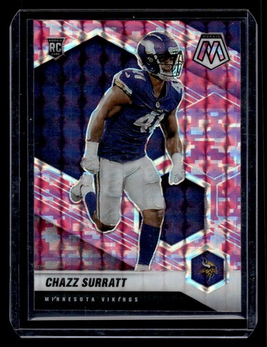 Chazz Surratt 2021 Panini Mosaic Pink Camo #368 Rookie Minnesota ...