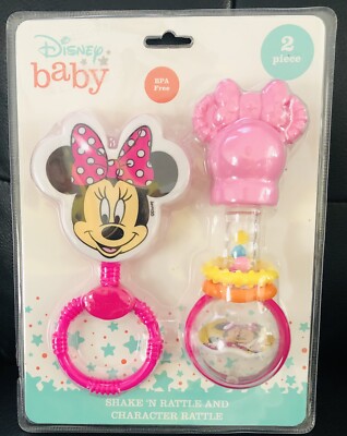 Disney Baby Minnie Mouse rattle 6+Months BPA Free.🎀 | eBay