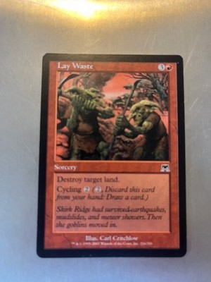 Lay Waste Onslaught LP Condition Magic Cards, COMBINED SHIPPING | eBay