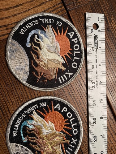 5 NASA Apollo 13 XIII Space Flight Embroidered 4" Patch ~ Ex Luna, Scientia | eBay