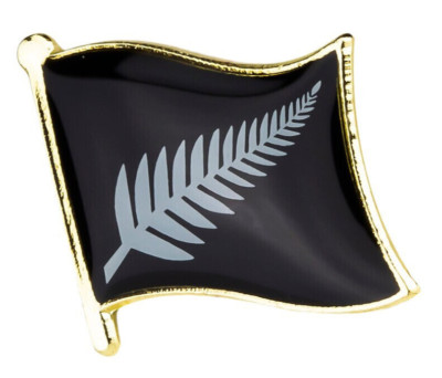 SILVER FERN FLAG Enamel Pin Badge Lapel Brooch Fashion Gift Jewellery ...