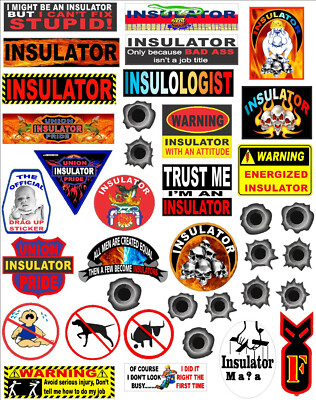 INSULATOR 37 assorted stickers value pack SH-16 | eBay