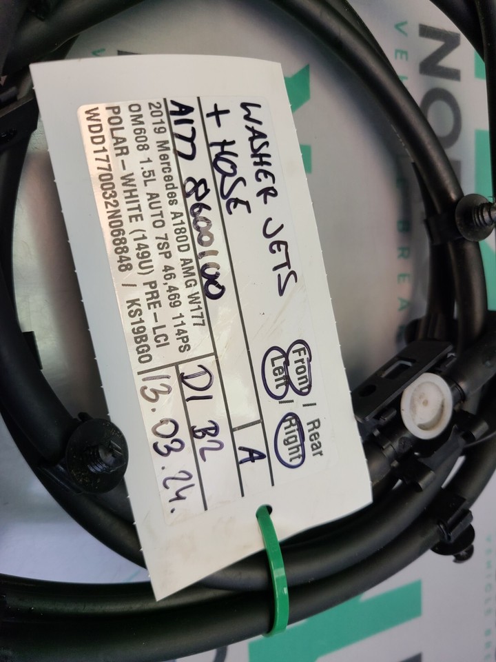 Mercedes W177 A Class Front Washer Nozzles and Hose A1778600100 13/3/24 ...