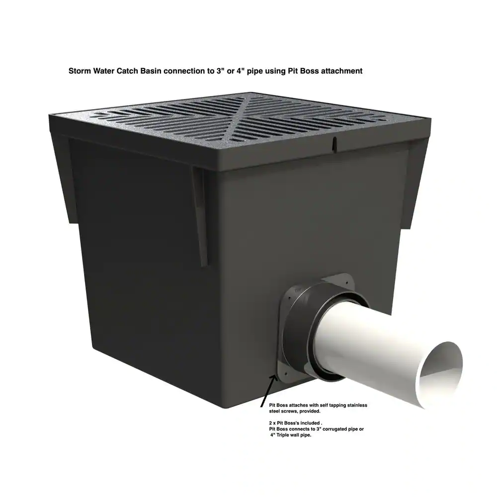 Catch Basin And Drain Pipe