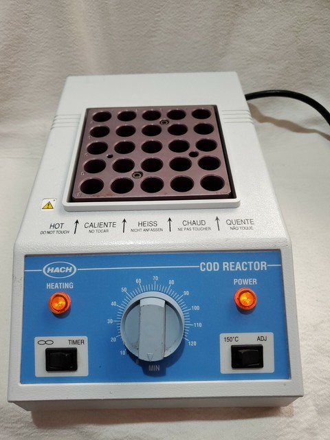Hach Cod Reactor 45600-00 Digital 25 Well Dry Bath Incubator 115v AC ...