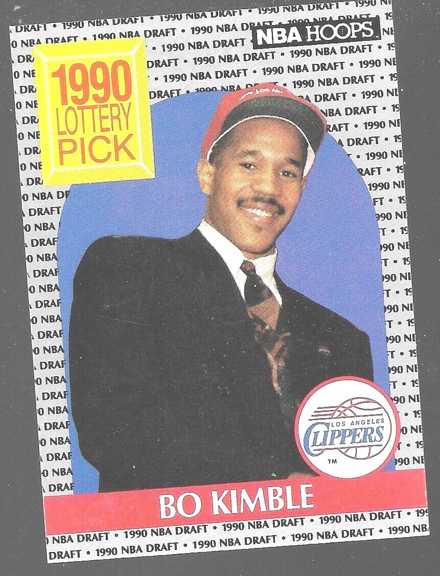 1990 1991 NBA Hoops Bo Kimble 397 Lottery Pick LA Clippers Basketball ...