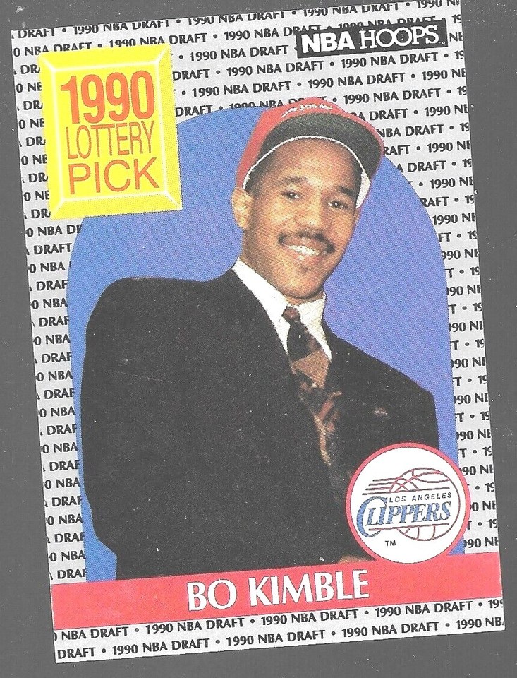 1990 1991 NBA Hoops Bo Kimble 397 Lottery Pick LA Clippers Basketball ...