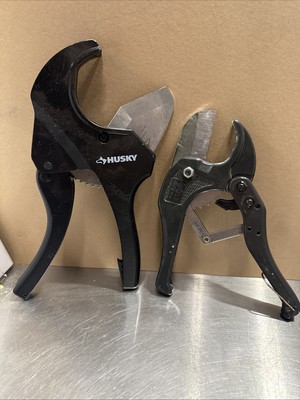 Husky 16PL0805 2 in. Ratcheting PVC Cutter And Another Smaller Cutter ...