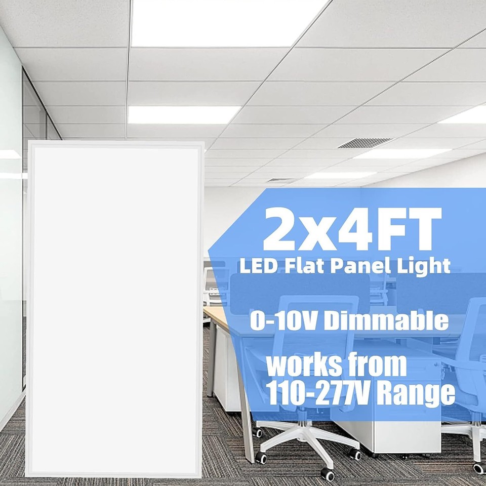 2x2 FT LED Flat Panel Light, 2x4 FT LED Panel Drop Ceiling Lights ...