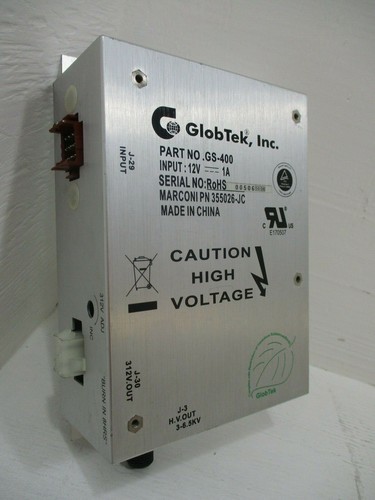 GlobTek GS-400 Marconi PN 355026-JC Power Supply 12 V Input PS GS400 355026JC | eBay