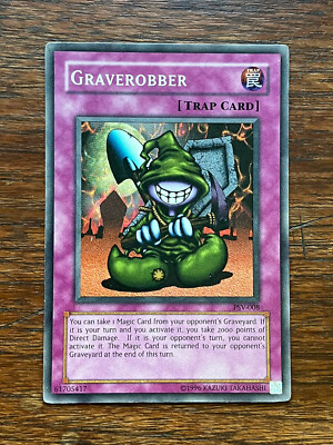 Yugioh Graverobber PSV-008 1st Edition Holo Rare Card- Konami *Nice* | eBay