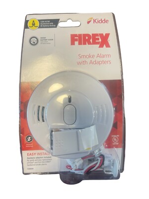 Kidde FireX Smoke Alarm 120V Hardwired Smoke Detector Alarm i12060A 9V ...