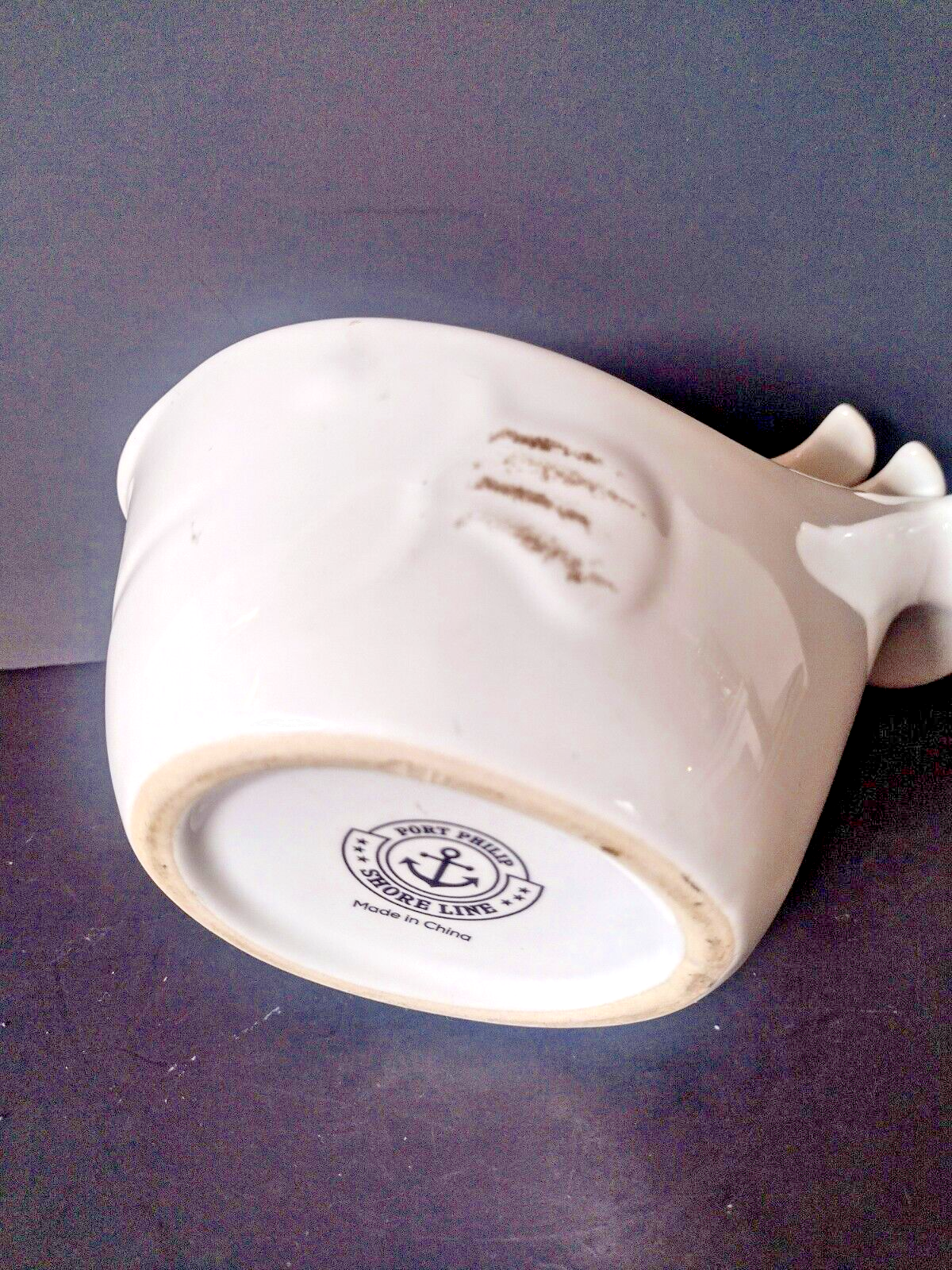 Port Phillip Shore Line White Ceramic Whale Measuring Cups Nesting Set ...