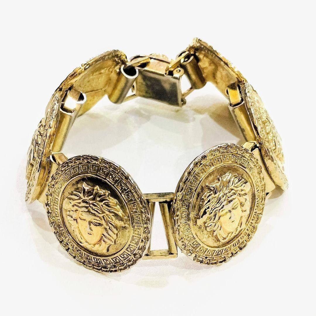 Gianni VERSACE Italian MADE Medusas Bracelet Gold | eBay