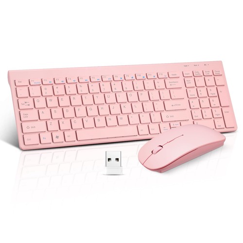 Wireless Keyboard and Mouse Combo Compact Quiet Wireless Keyboard and ...