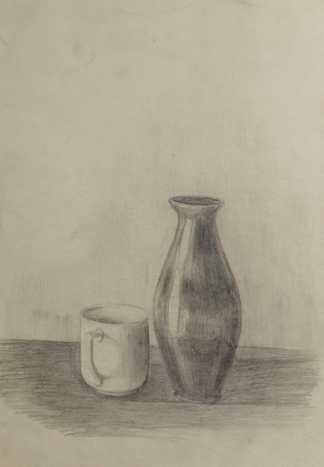 Simple Still Life Drawing In Pencil