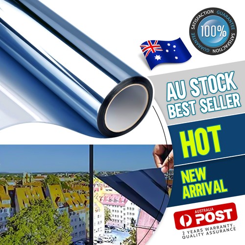 Blue One Way Mirror Tint Film 100CM x 100CM – Anti-Glare & Privacy for ...