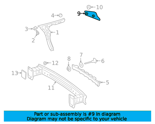 GENUINE OEM MERCEDES A CLASS REAR BUMPER LEFT NS MOUNTING BRACKET ...