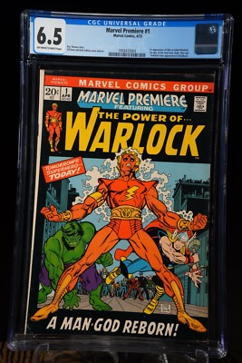 MARVEL PREMIERE #1 Warlock 1972 CGC 6.5 First Appearance + Origin Adam ...