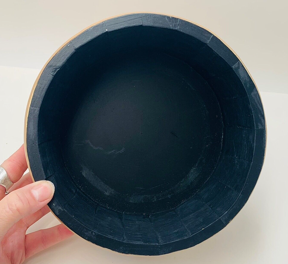 3 Wood Round Nesting Boxes w/Lids Hand Painted Pumpkins Autumn Folk Art ...