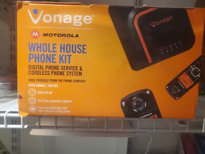 MOTOROLA VONAGE 3 HANDSET WHOLE HOUSE PHONE KIT VDV23-CVR CORDLESS ...