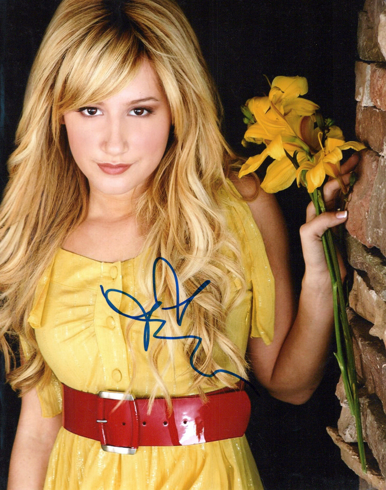Ashley Tisdale glamour shot autographed photo signed 8x10 #2 couple ...