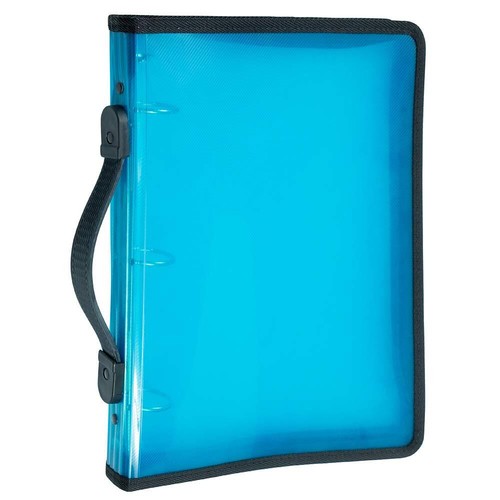 Plastic Zipper 1 inch Binder - Blue 3 Ring Binder - Sold Individually ...