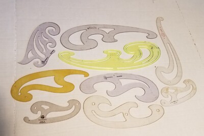 collection 9 French curve craft quilting sewing art drawing Staedtler ...