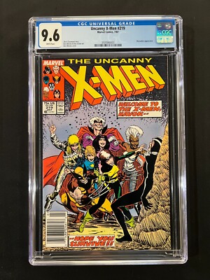 Uncanny X-Men #219 CGC 9.6 (1987) – Newsstand Edition - Marauders app ...