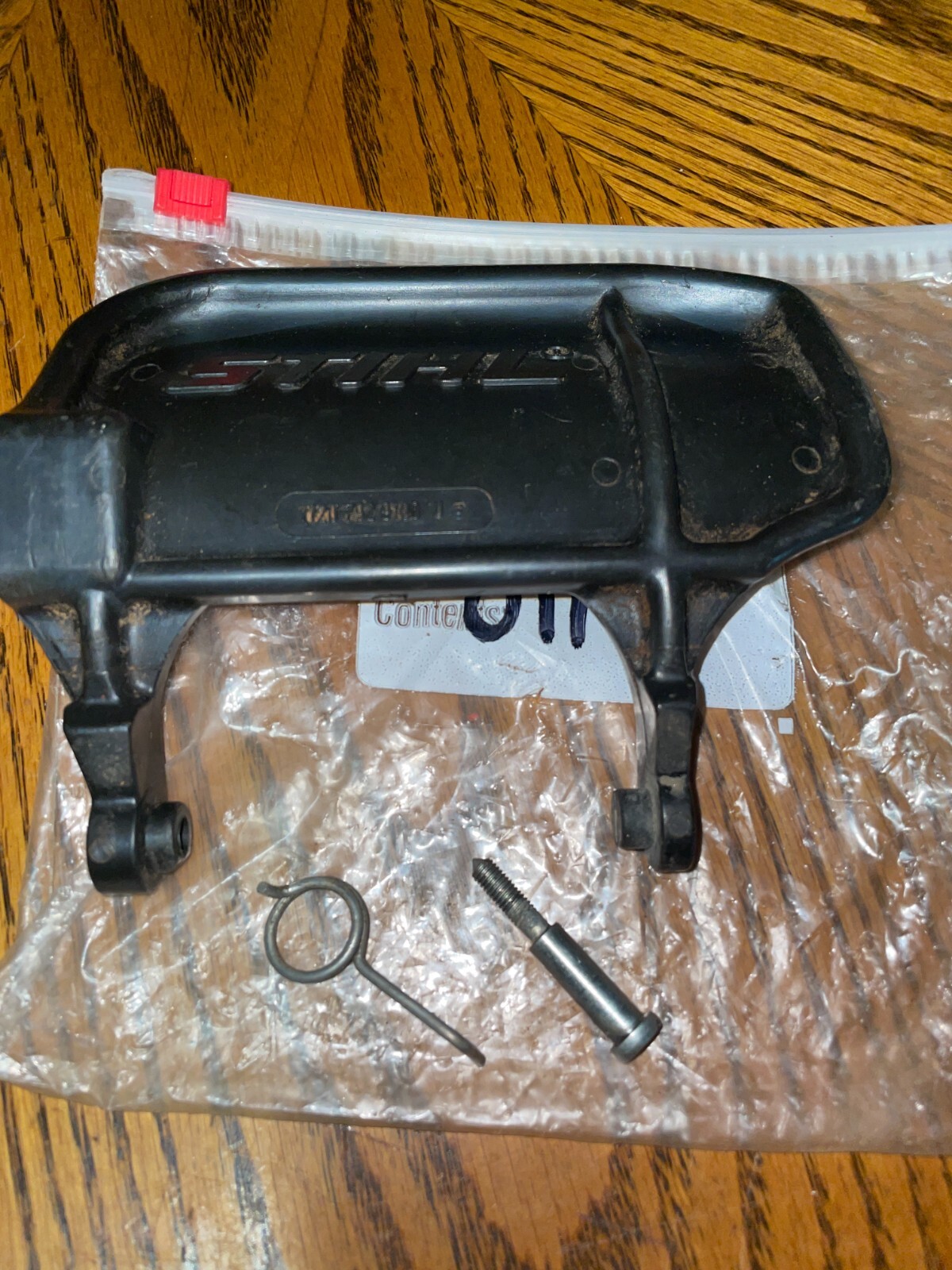 STIHL 011 AVT CHAIN BRAKE HANDLE GUARD W/ SPRING & BOLT OEM FREE SHIP ...